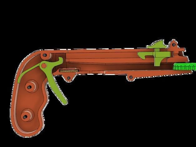 Beer Cap Gun 3D model 3D printable | CGTrader