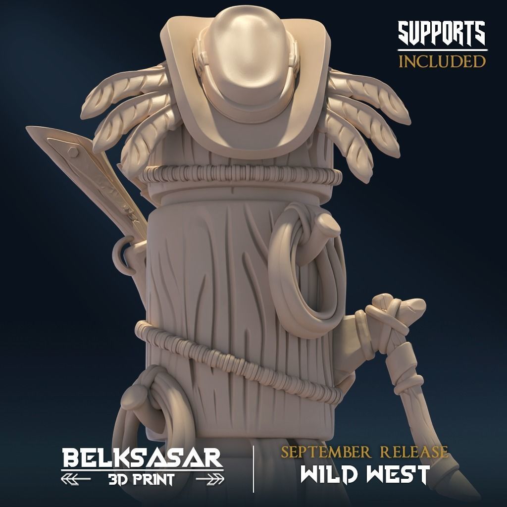 Wild West Totem 3D model 3D printable | CGTrader