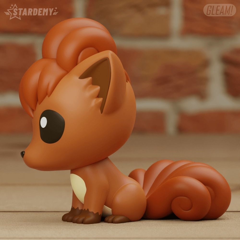 Vulpix Chibi 2 Models Easy to Print Pokemon 3D model 3D printable ...