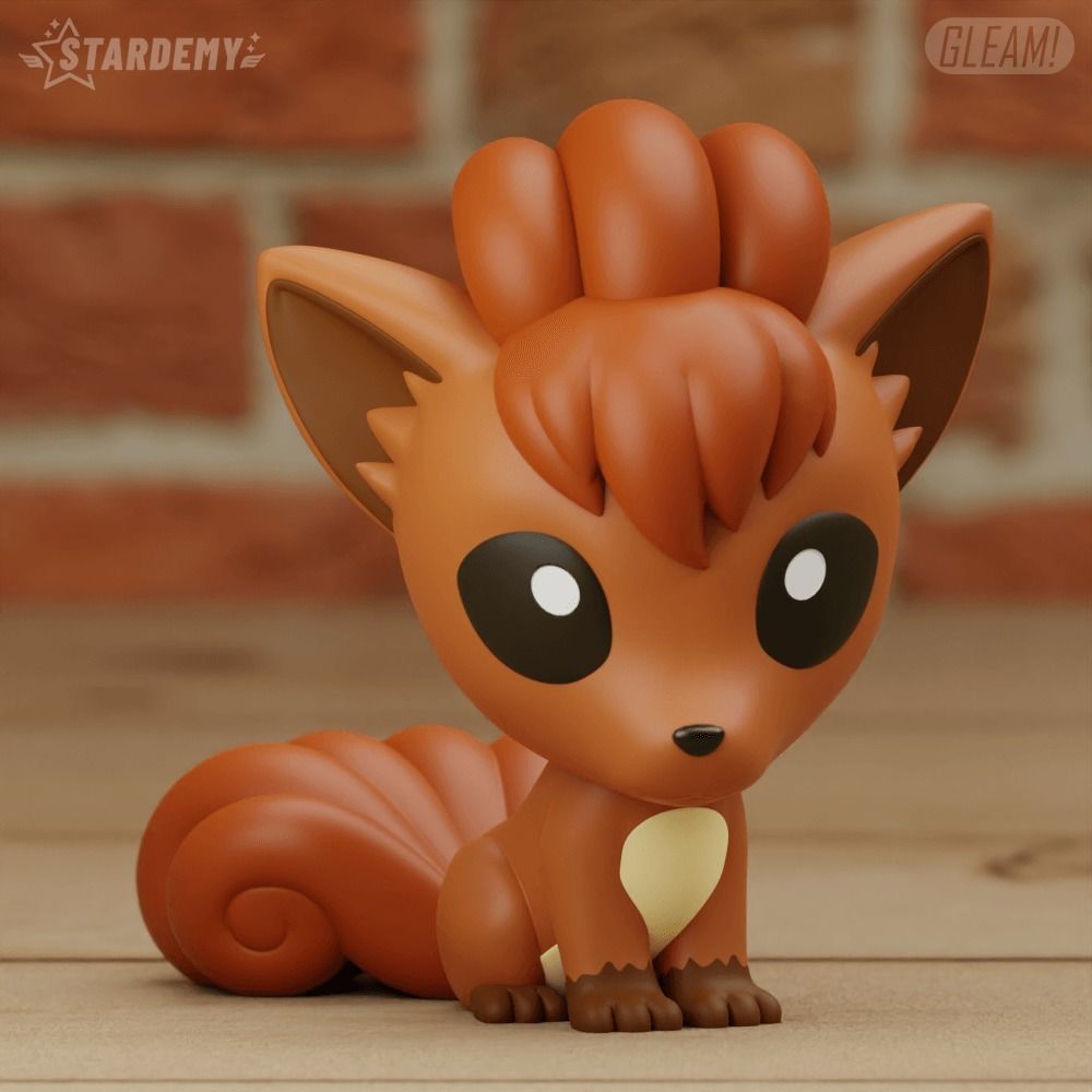 Vulpix Chibi 2 Models Easy to Print Pokemon 3D model 3D printable ...