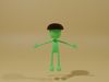 Green Rubber Character 3D model rigged | CGTrader