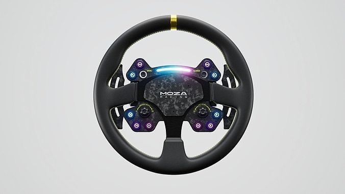MOZA RS V2 STEERING WHEEL 3D model animated | CGTrader