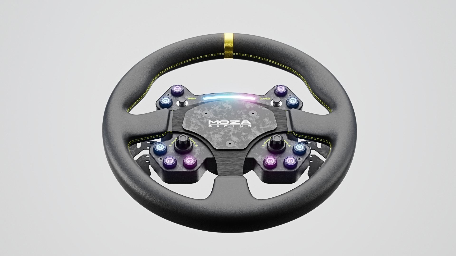 MOZA RS V2 STEERING WHEEL 3D model animated | CGTrader