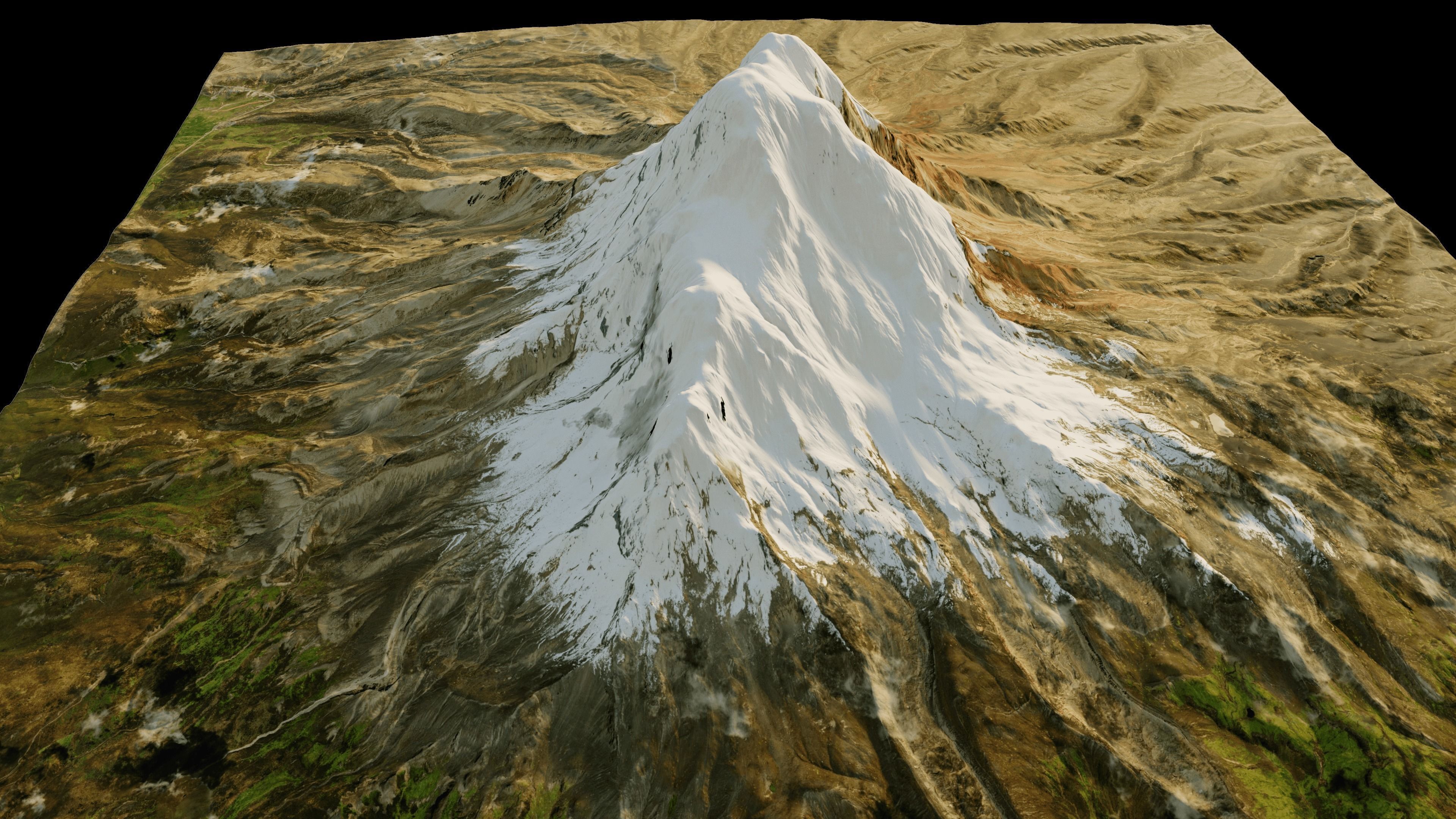 Chimborazo Stratovolcano 3d Terrain model 3D model | CGTrader