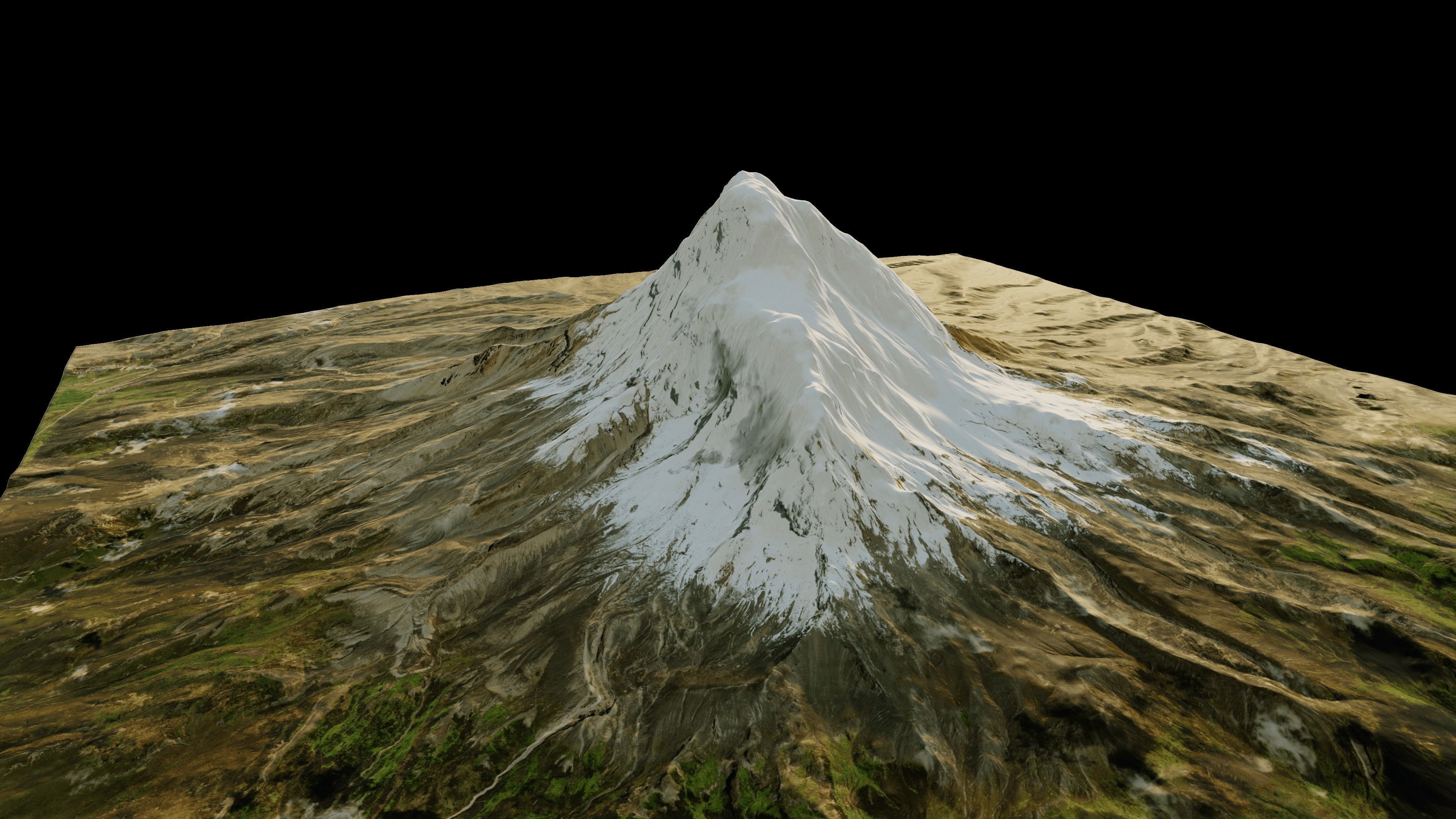 Chimborazo Stratovolcano 3d Terrain model 3D model | CGTrader