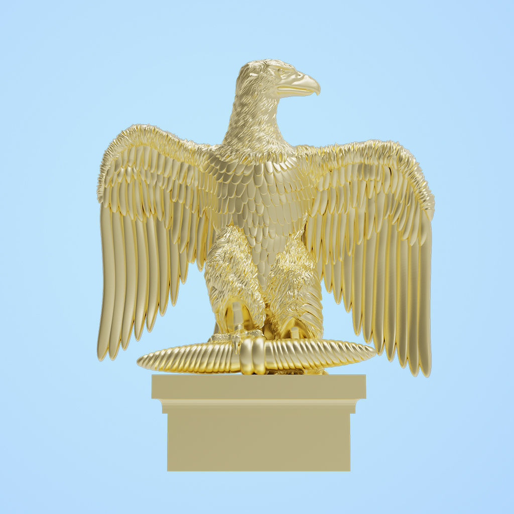the French Imperial Eagle 3D model 3D printable | CGTrader