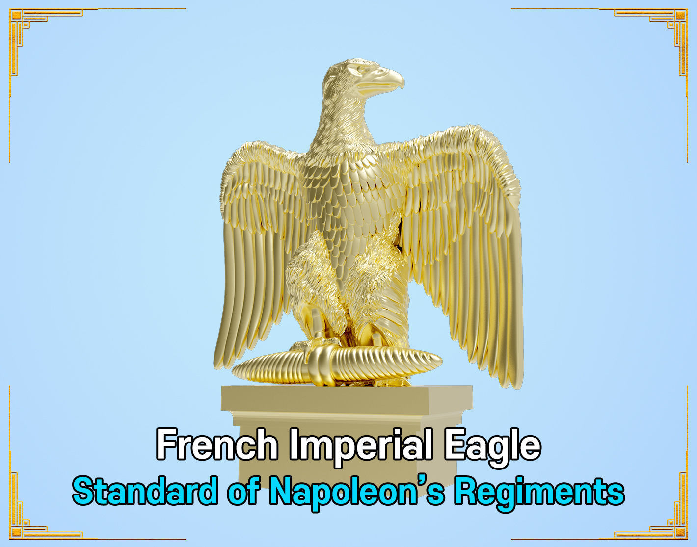 the French Imperial Eagle 3D model 3D printable | CGTrader