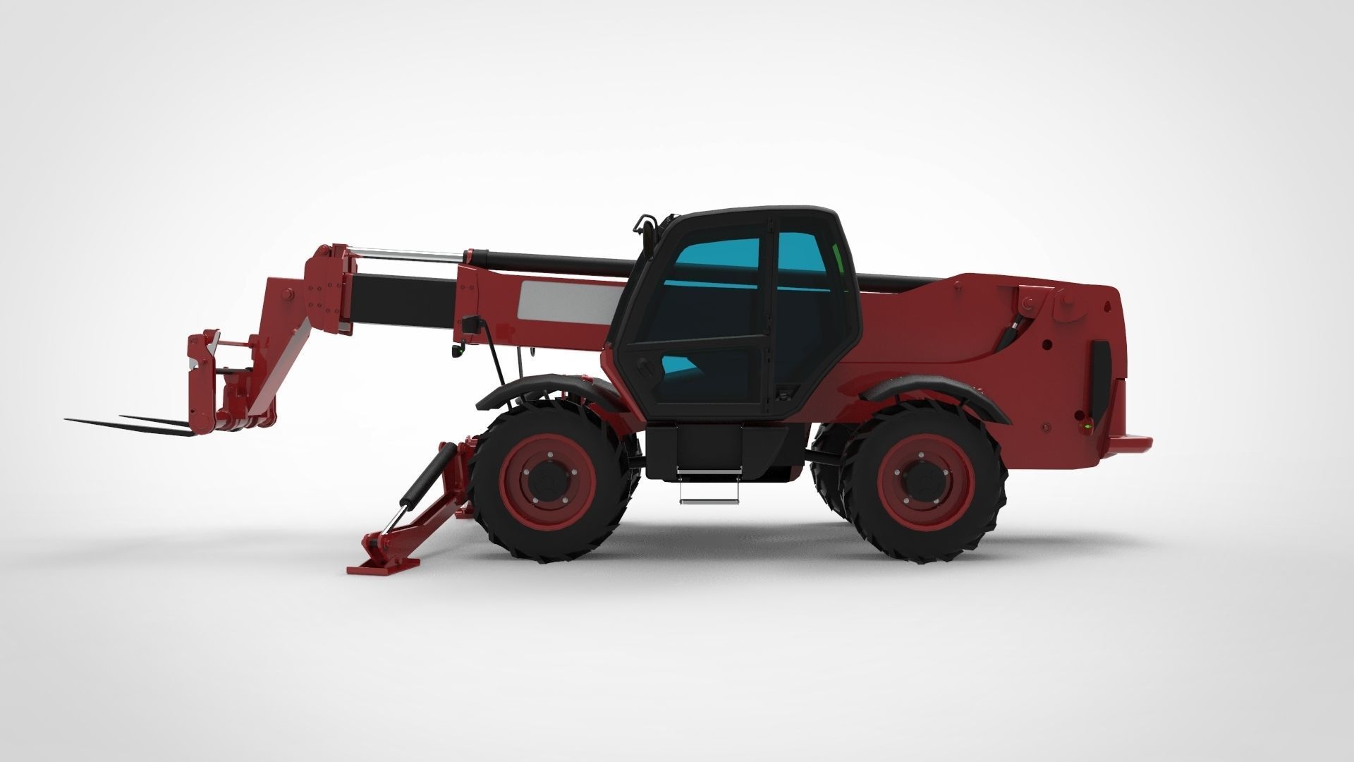 Telehandler forklift 3D model | CGTrader