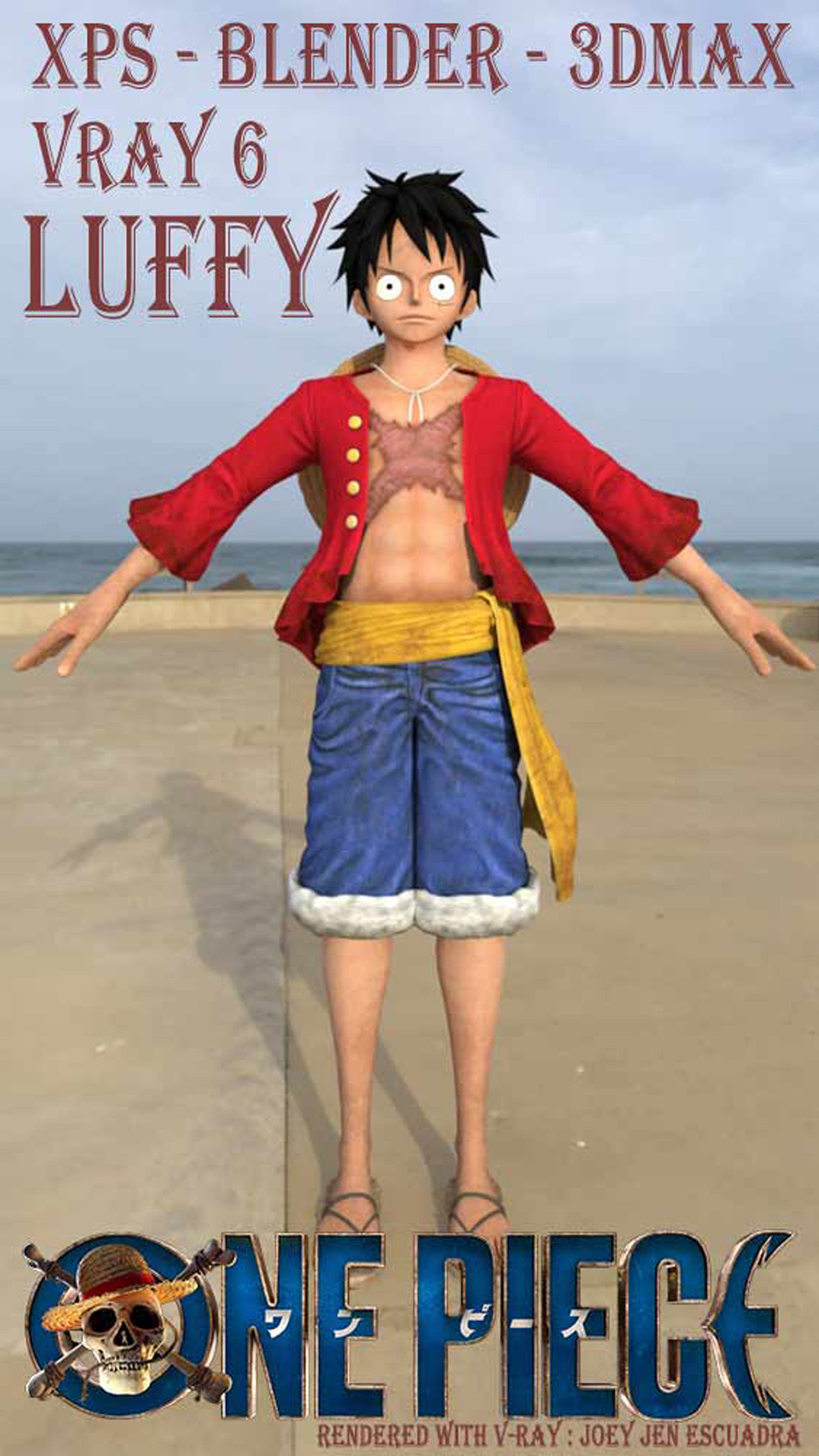 3D model LUFFY - ONE PIECE - CHARACTER VR / AR / low-poly | CGTrader
