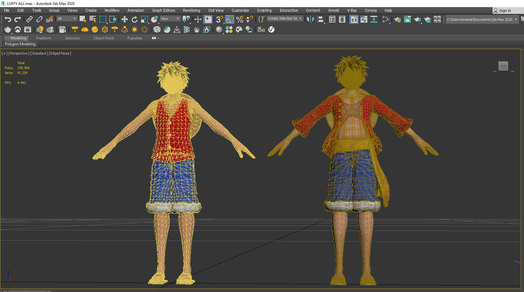 3D model LUFFY - ONE PIECE - CHARACTER VR / AR / low-poly | CGTrader