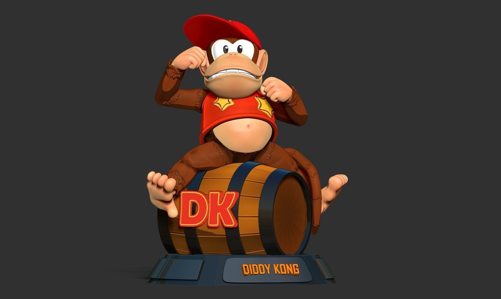 Diddy Kong 3D model 3D printable | CGTrader