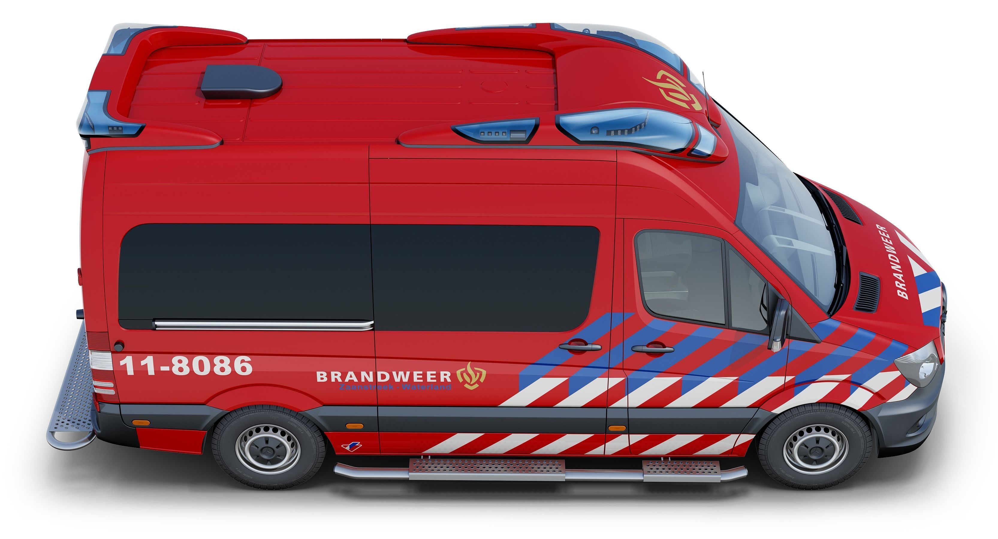 Mercedes-Benz Sprinter Dutch Fire-Brigade 3D model | CGTrader