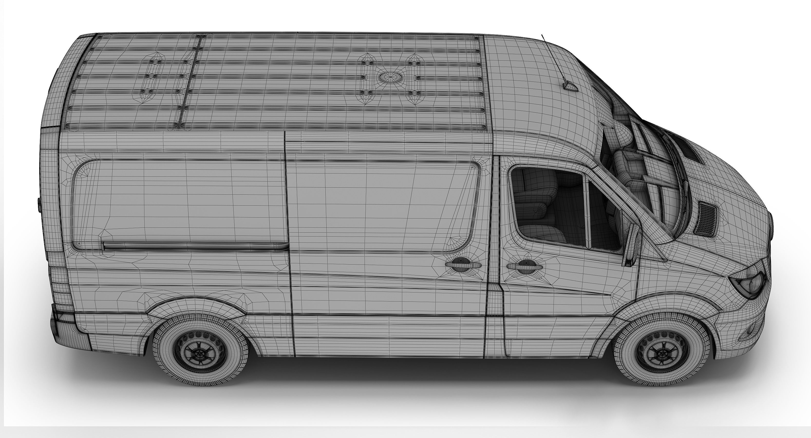 Mercedes-Benz Sprinter Standard Roof 3D model | CGTrader