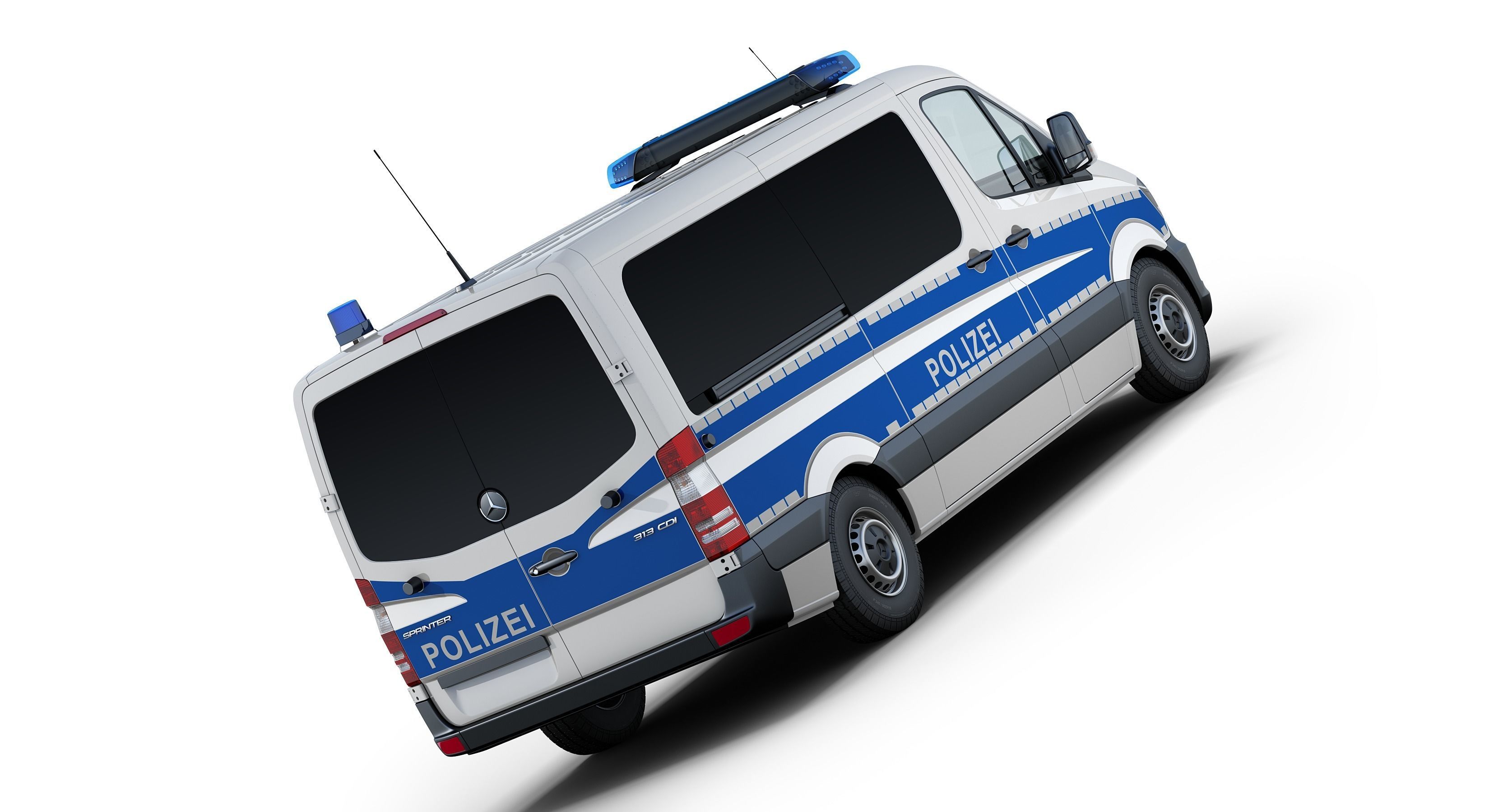 Mercedes-Benz Sprinter German Police 3D model | CGTrader