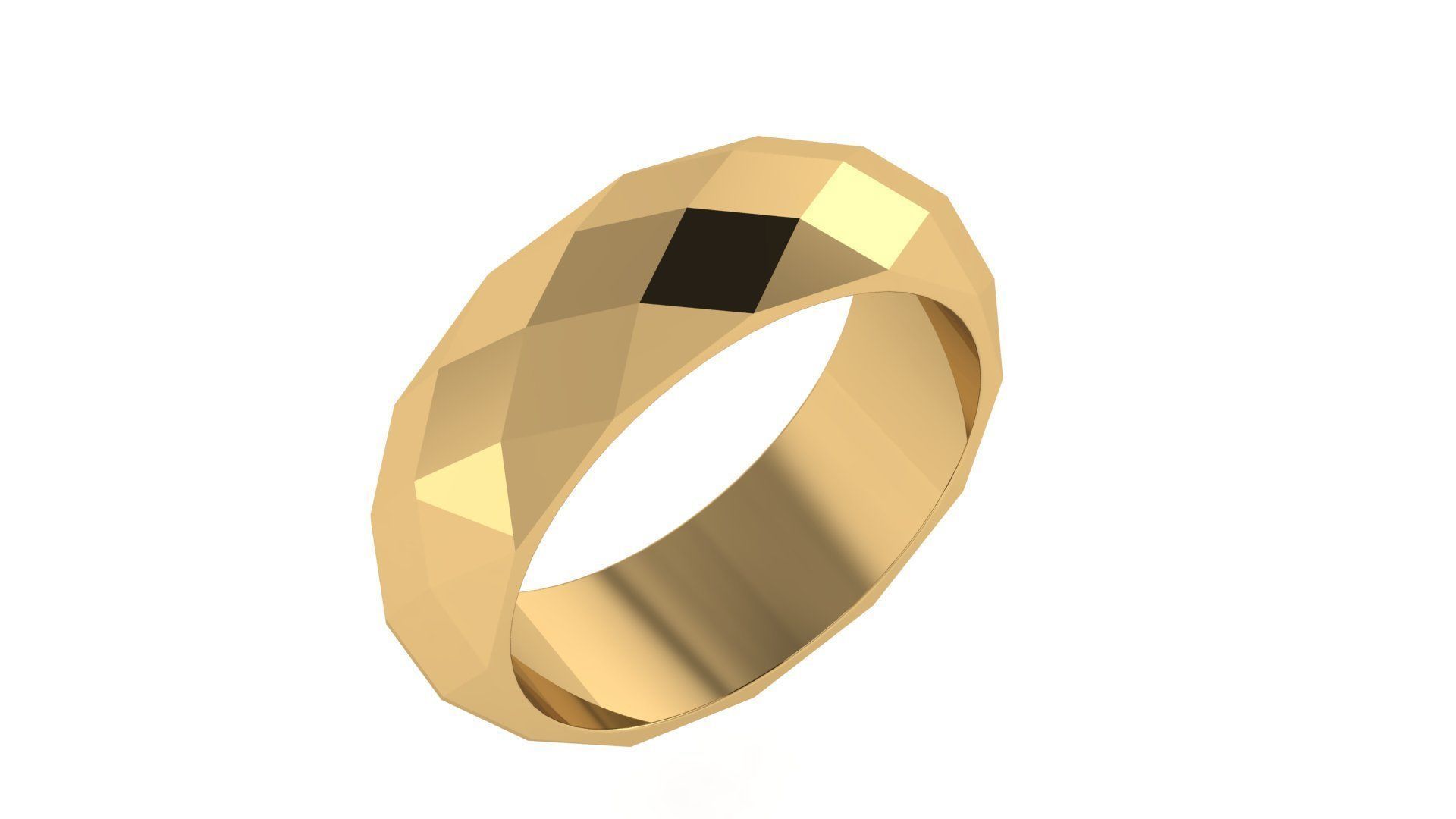 Geometric Wedding Ring 17 5 mm free 3D model 3D printable | CGTrader