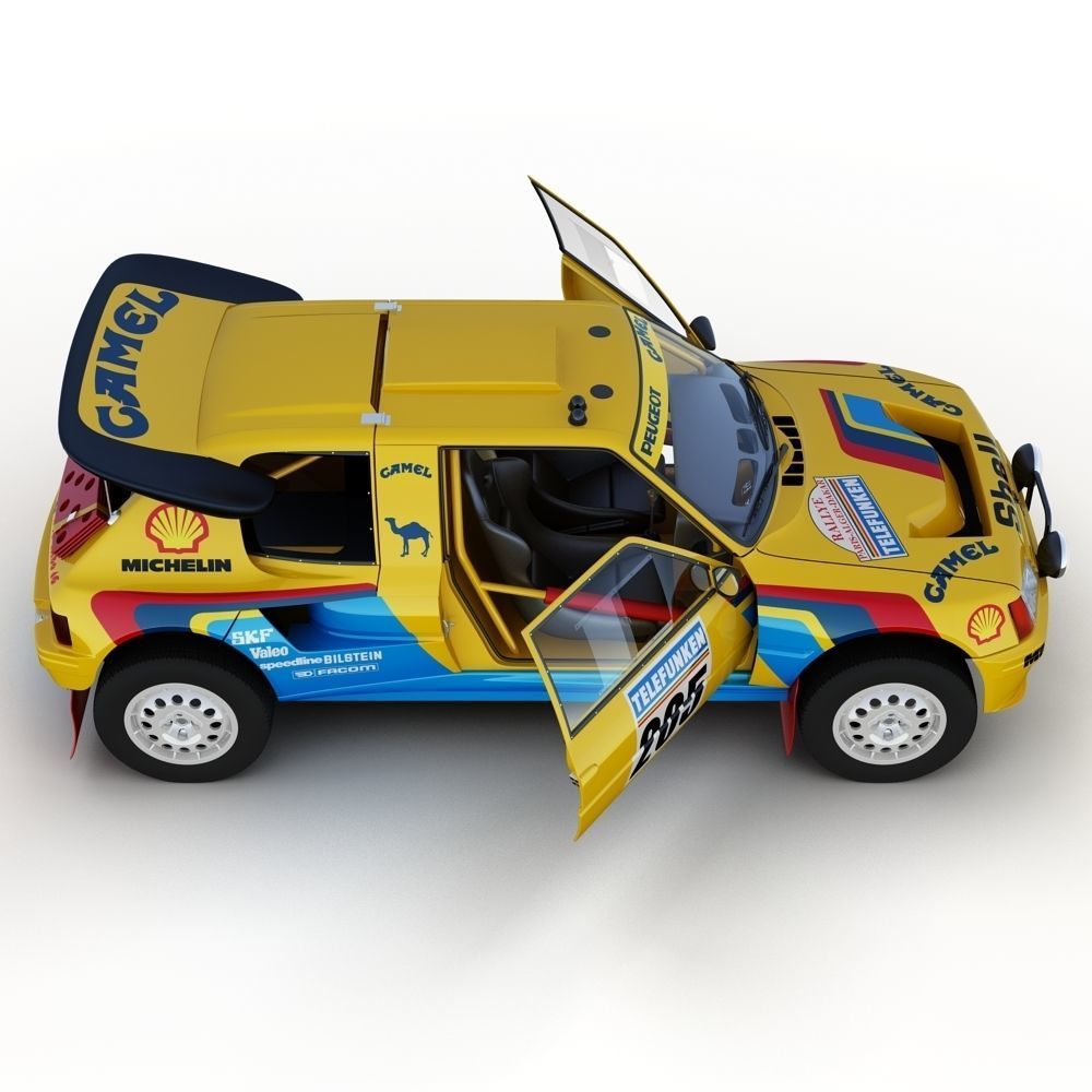 Peugeot 205 T16 Grand Raid 3D model | CGTrader