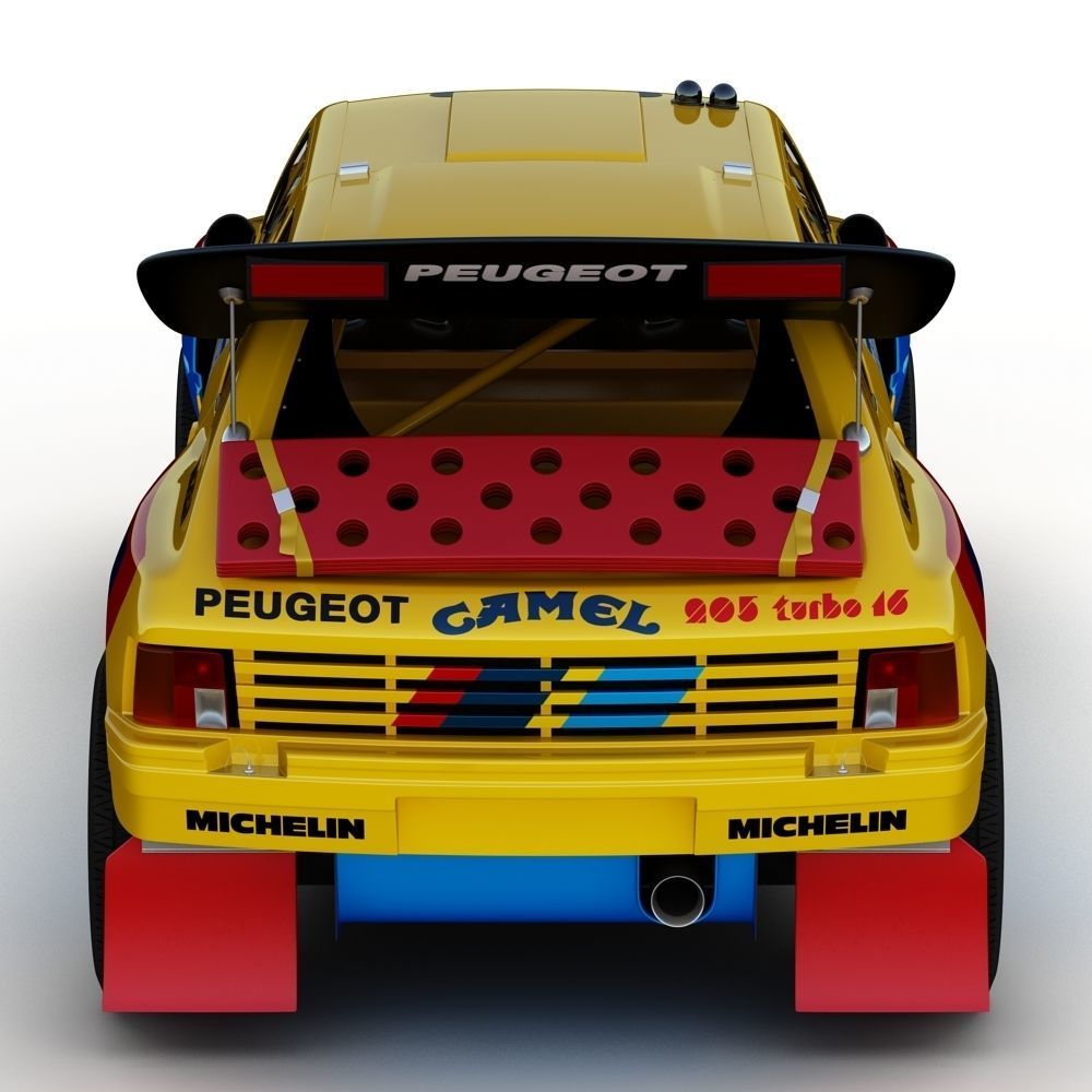 Peugeot 205 T16 Grand Raid 3D model | CGTrader