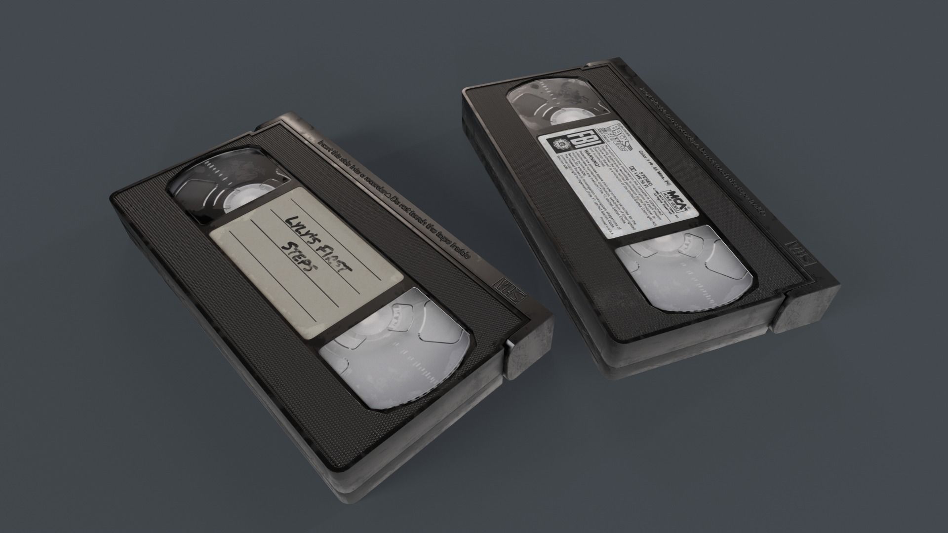 3D model VHS Tape Duo VR / AR / low-poly | CGTrader