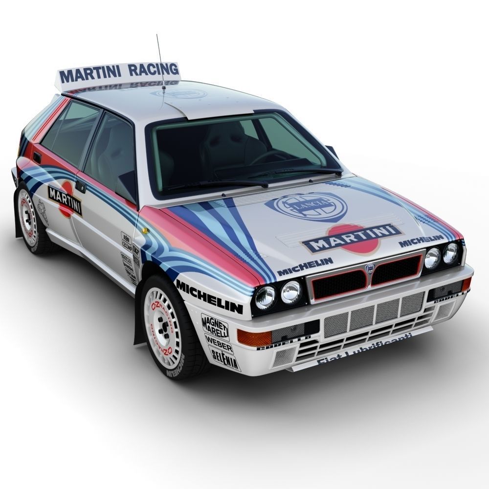 Lancia Delta Rally Car 3D model | CGTrader