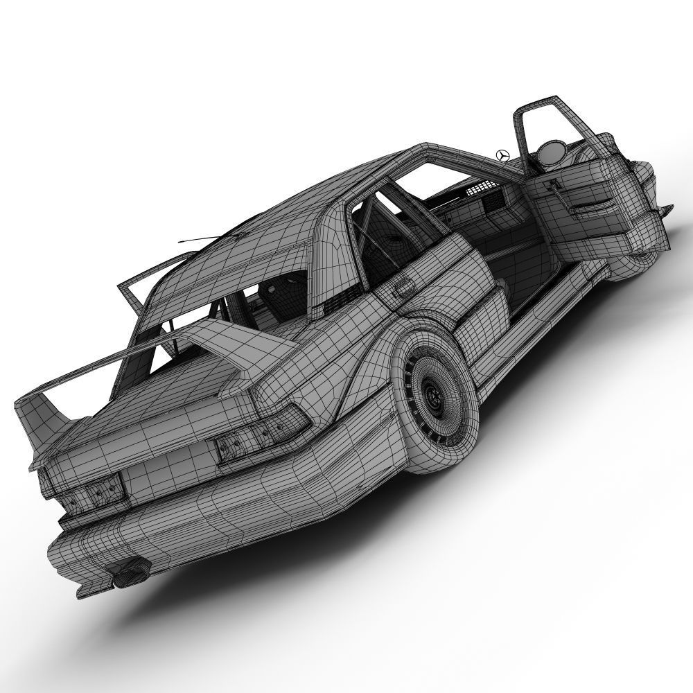 Mercedes-Benz 190E DTM Race Car 3D model | CGTrader