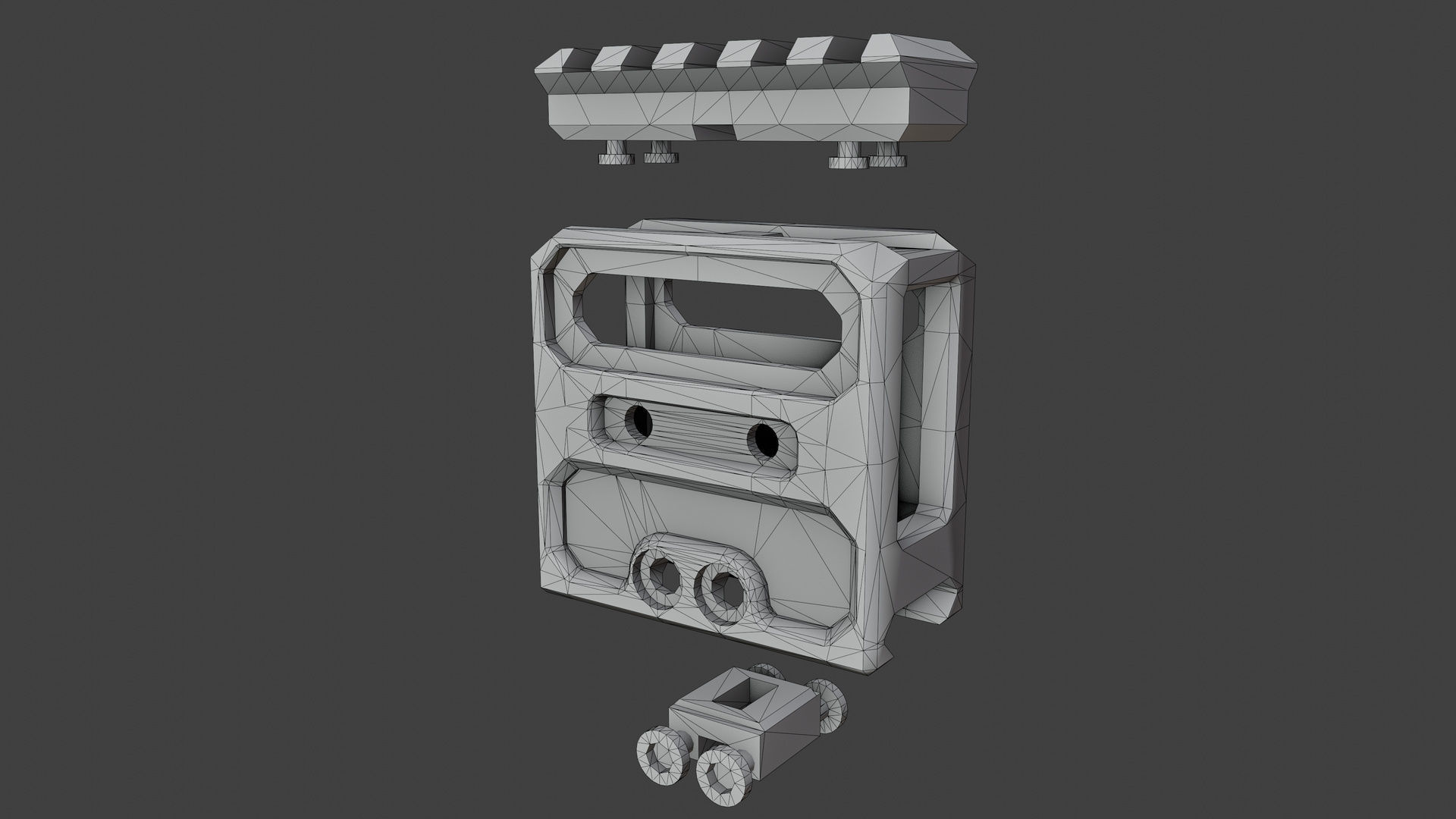 3D model Kastle Picatinny Riser VR / AR / low-poly | CGTrader