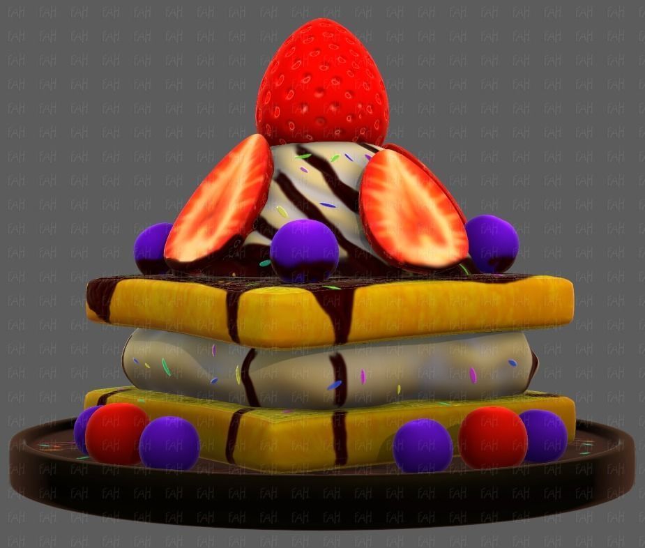 3D model Dessert V01 VR / AR / low-poly | CGTrader