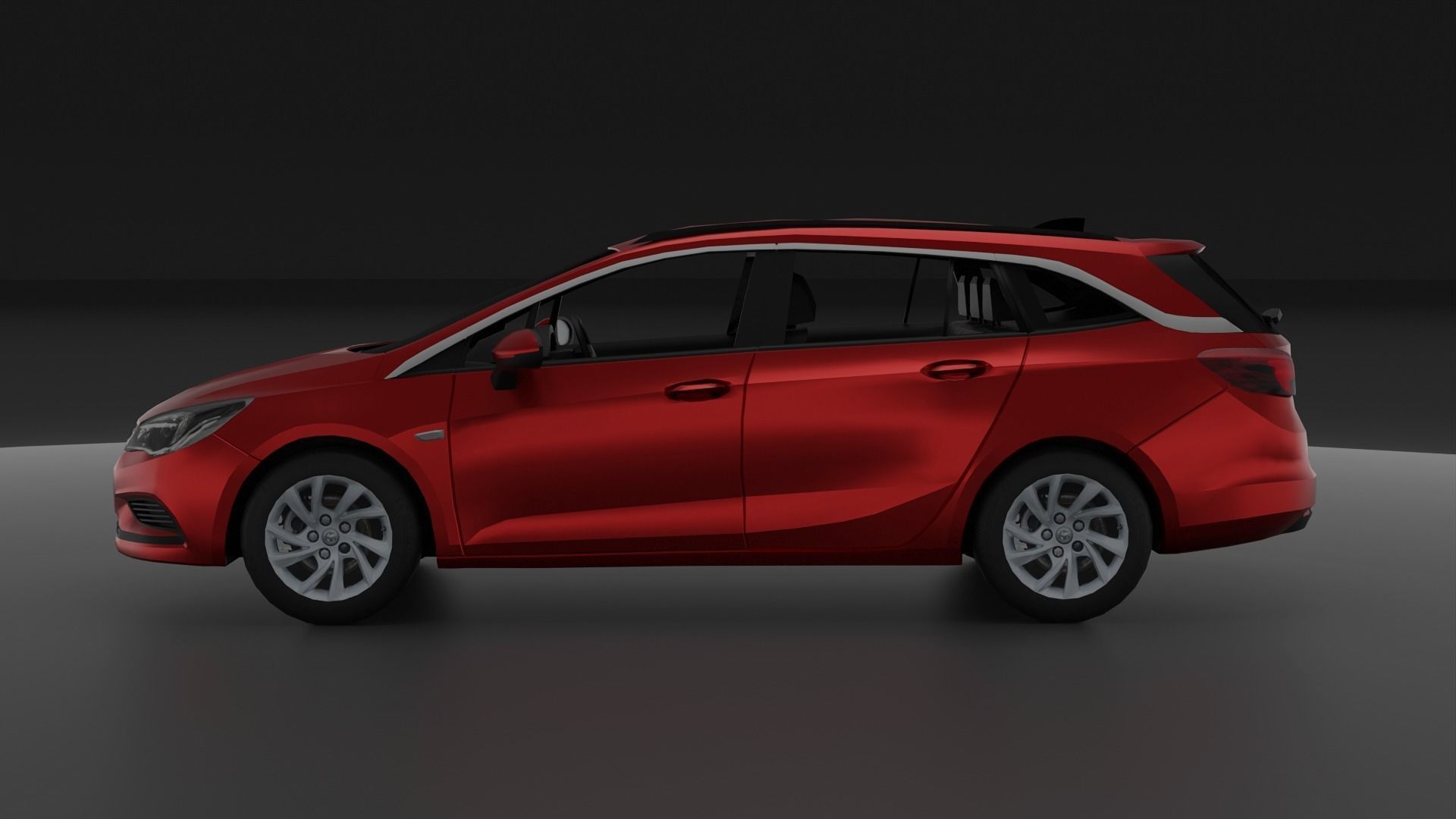 3D model Opel Astra Grand Tourer Low Poly 3D Model VR / AR / low-poly ...