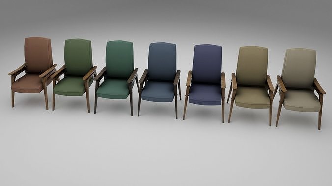3D model Authentic Old Soviet Chair Low Perfect for Games and Renders ...