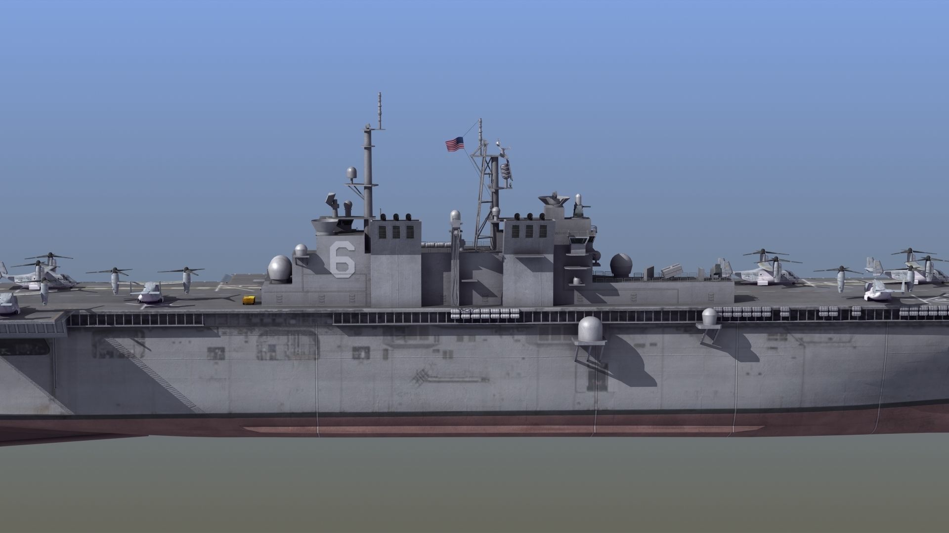 LHA6 USS America 3D model | CGTrader