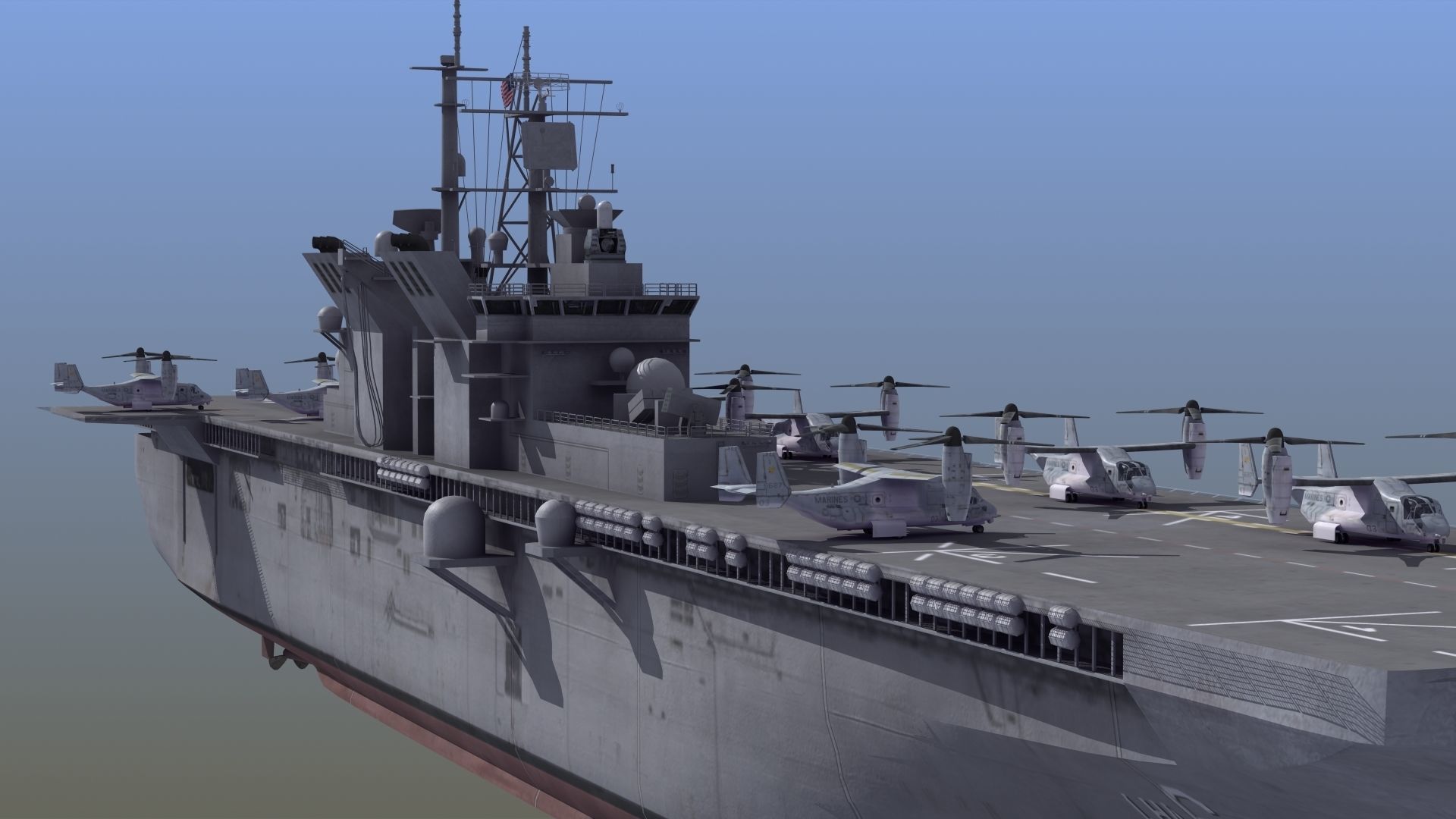 LHA6 USS America 3D model | CGTrader