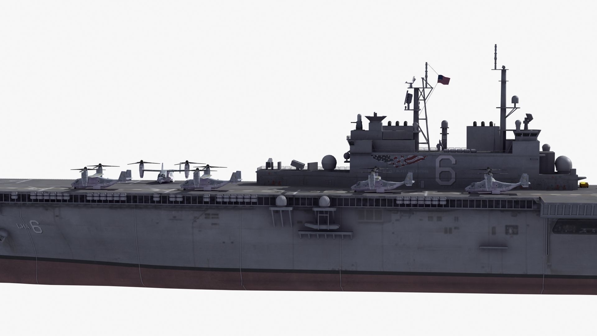 LHA6 USS America 3D model | CGTrader