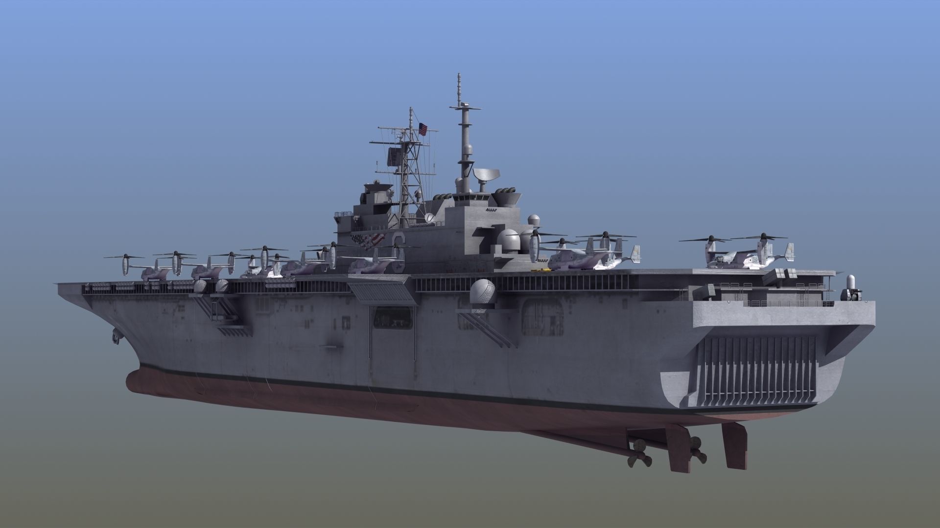 LHA6 USS America 3D model | CGTrader