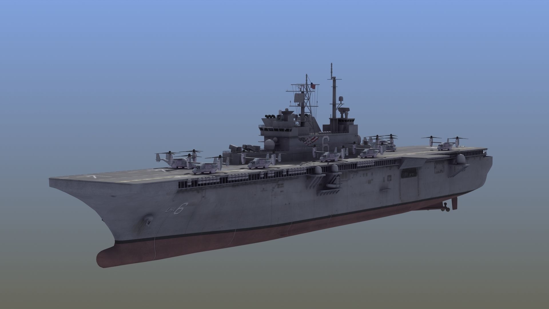 LHA6 USS America 3D model | CGTrader