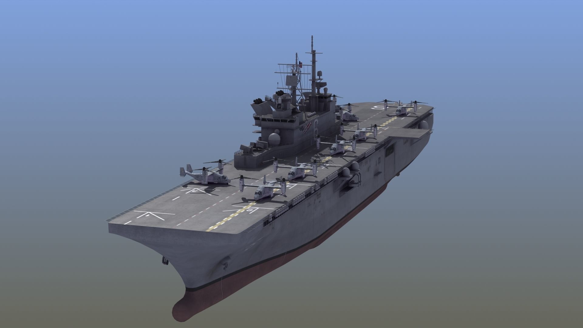 LHA6 USS America 3D model | CGTrader