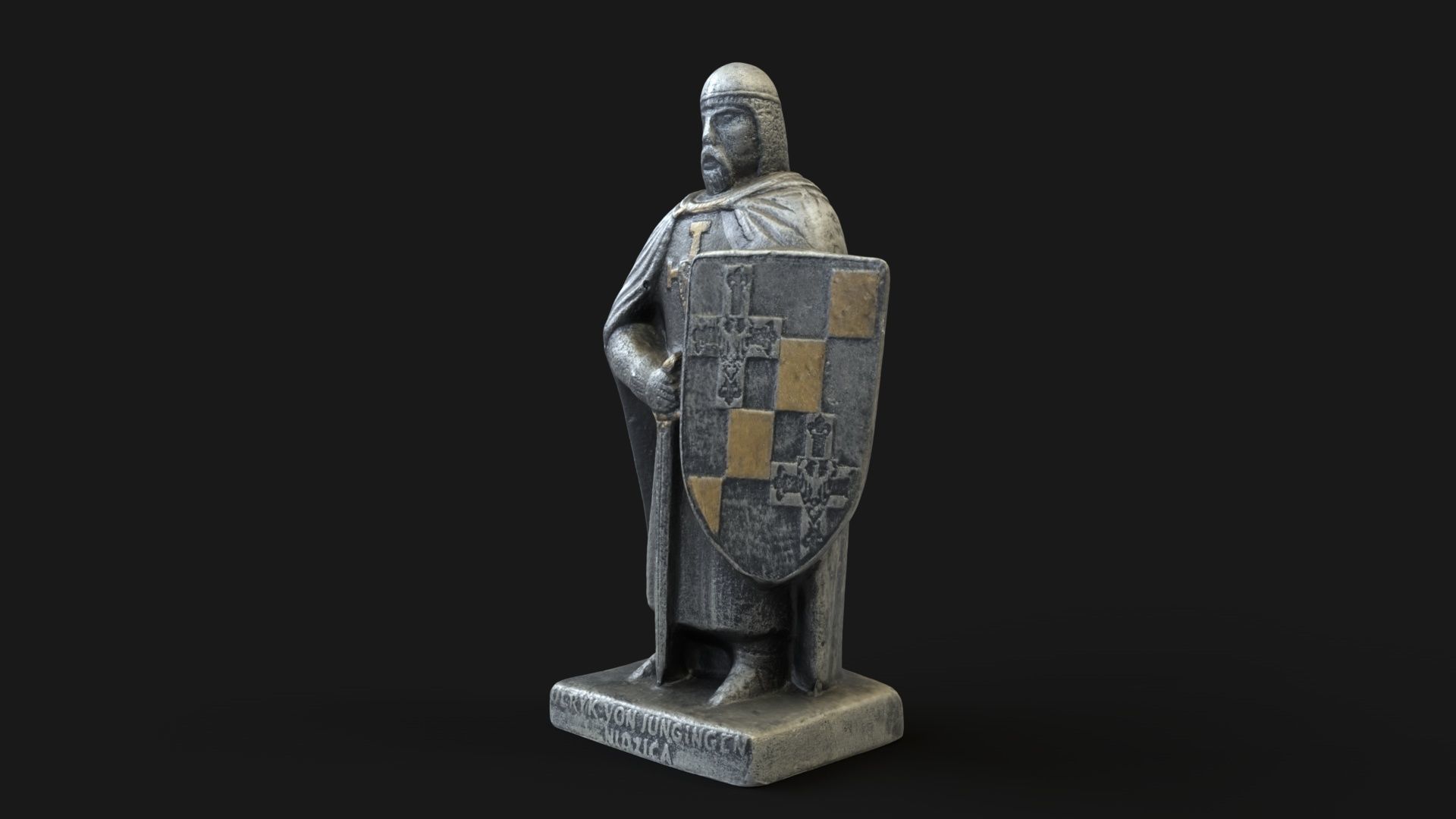 3D model 3D Knight statue VR / AR / low-poly | CGTrader