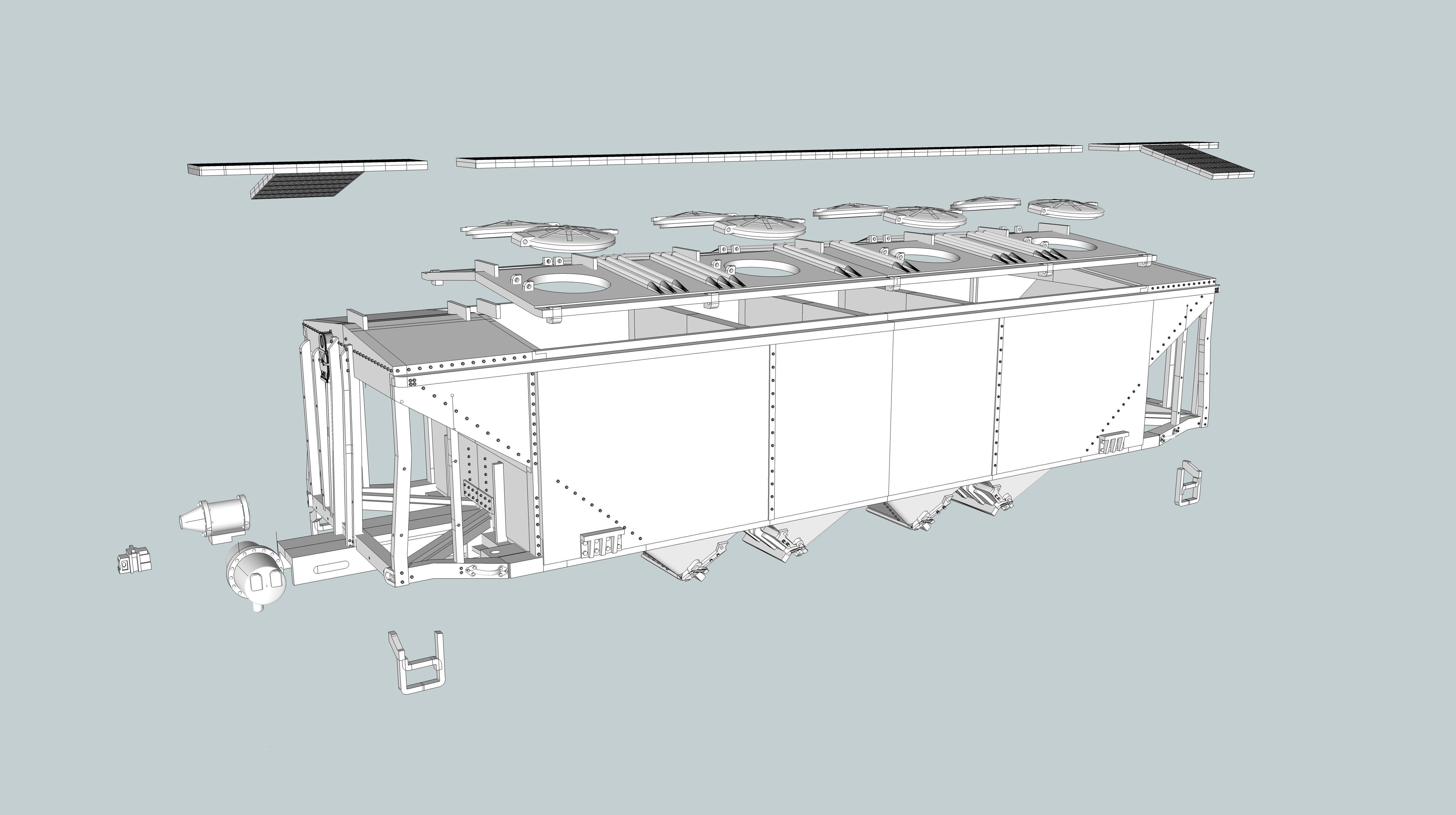 Rotary Dump Phosphate Hoppers HO 3D model 3D printable | CGTrader