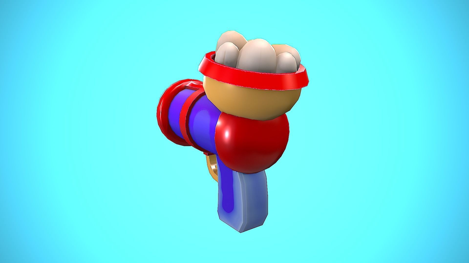 3D model EGG GUN CARTOON STYLIZED VR / AR / low-poly | CGTrader