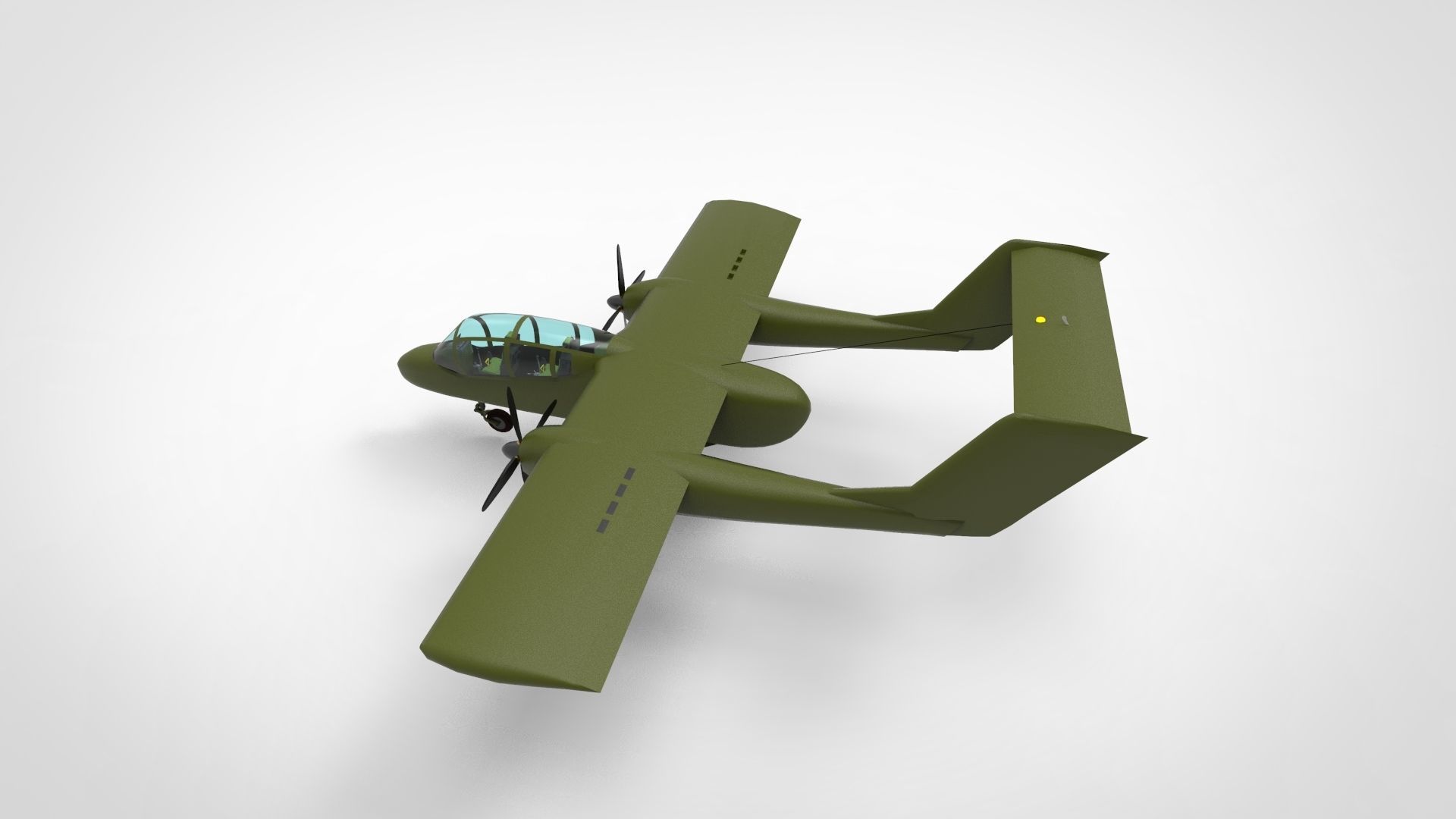 Rockwell OV-10 Bronco 3D model | CGTrader