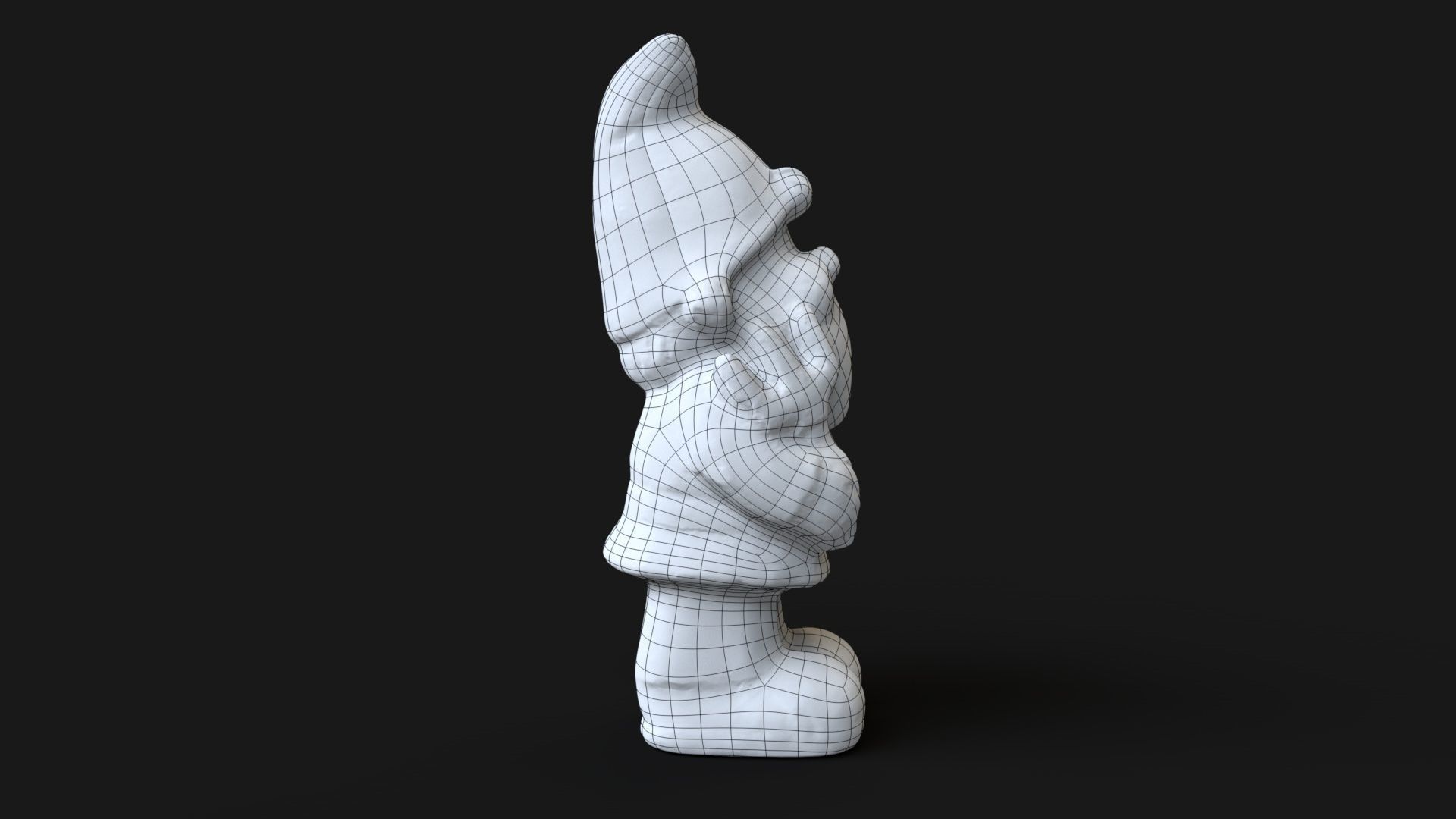 3D model Wooden dwarf statue VR / AR / low-poly | CGTrader