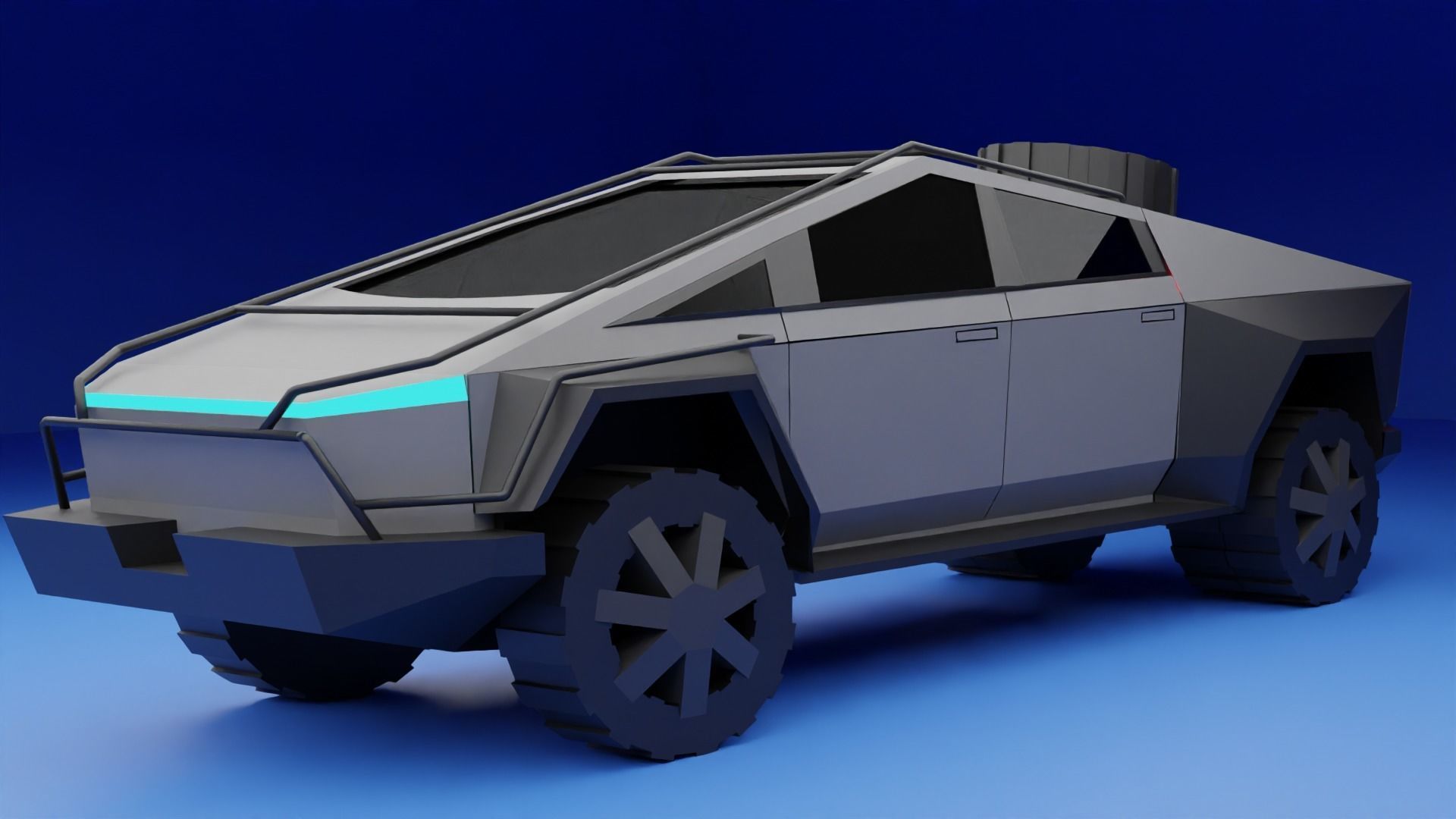 Tesla Cybertruck Hyperpunk Edition 6x6 3D model | CGTrader