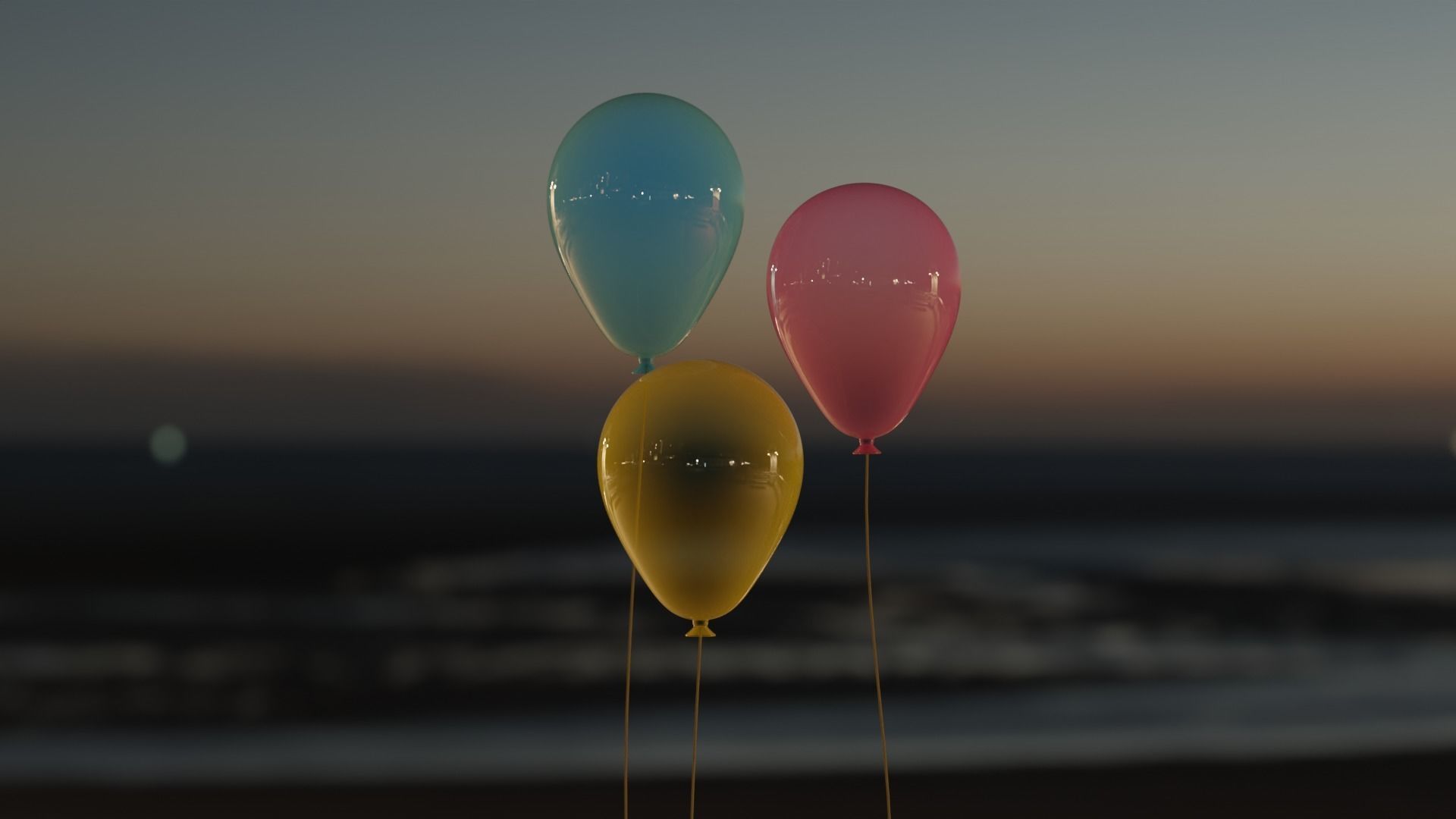 3 Balloons 3D model | CGTrader