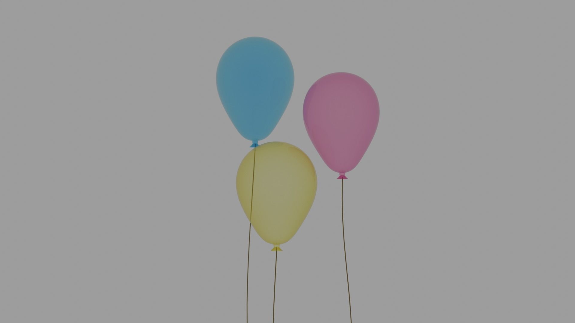 3 Balloons 3D model | CGTrader