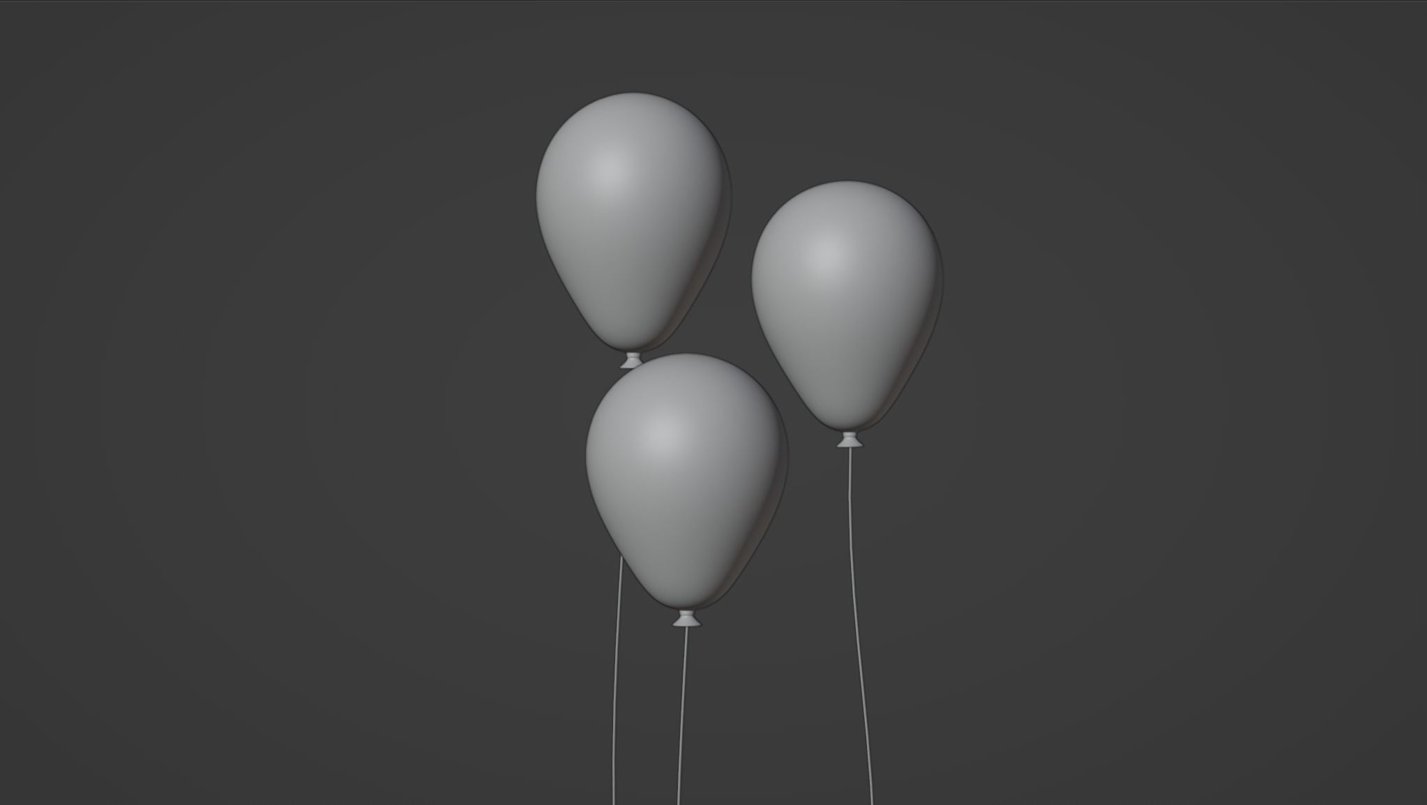 3 Balloons 3D model | CGTrader