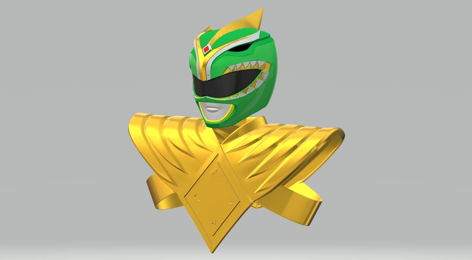 Power Rangers Green Ranger Shield 3D model 3D printable | CGTrader