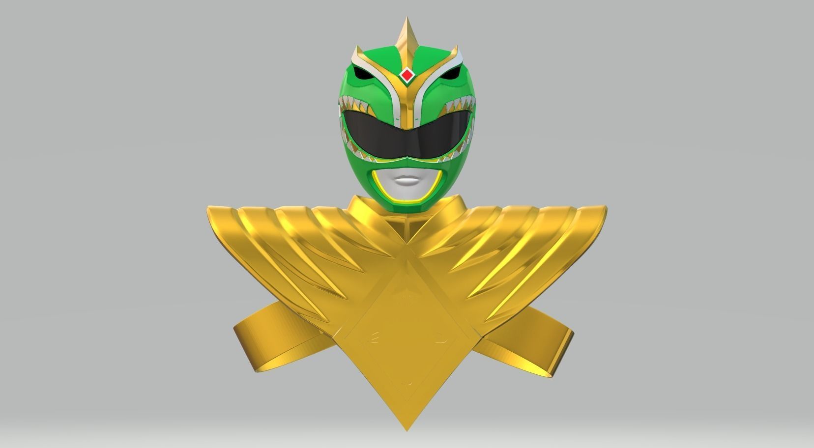 Power Rangers Green Ranger Shield 3D model 3D printable | CGTrader