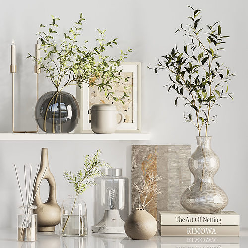 Decorative set035 free 3D model | CGTrader