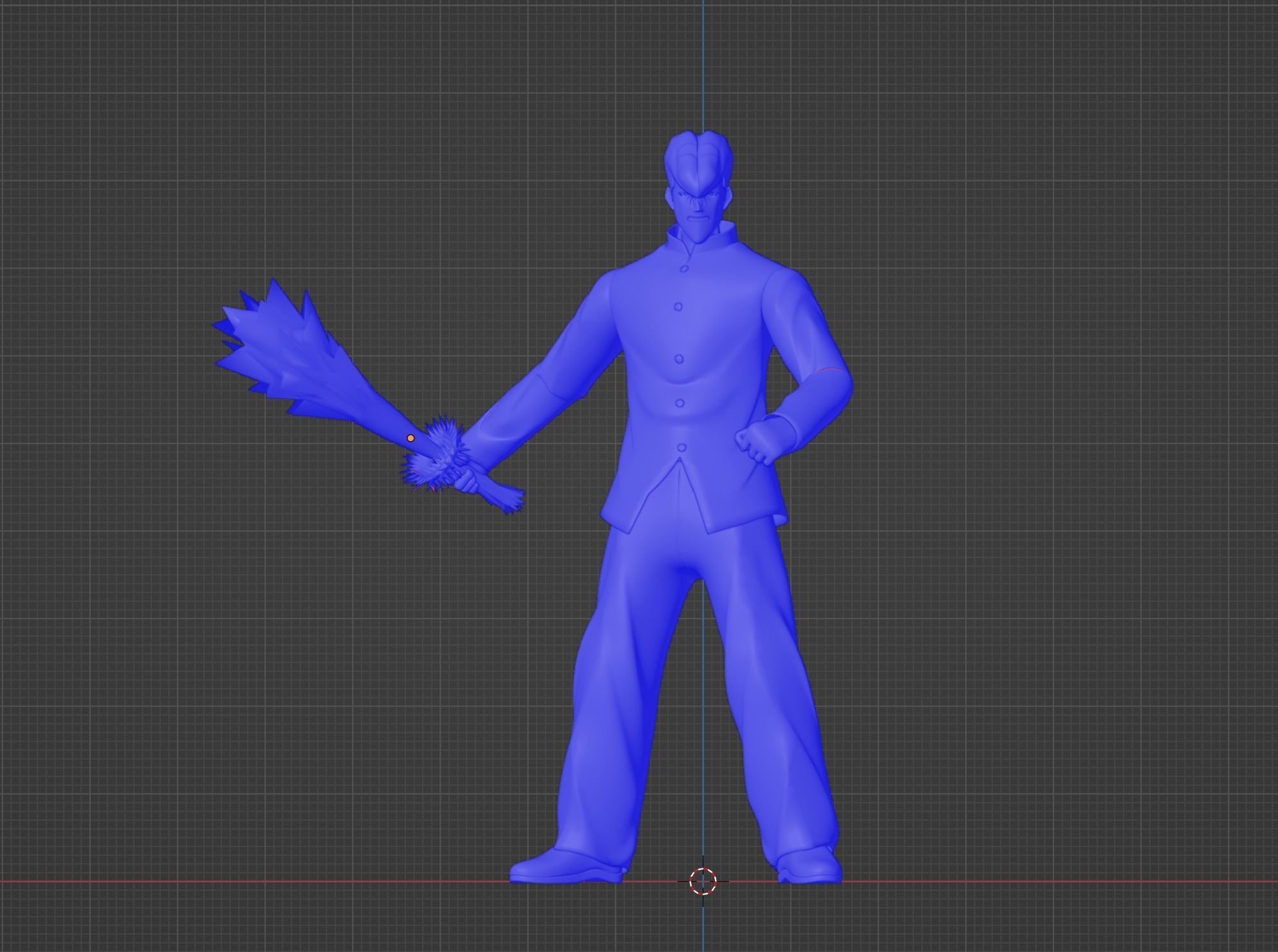 Kazuma Kuwabara - YuYu Hakusho 3D model rigged | CGTrader