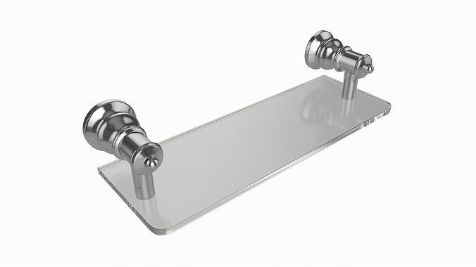 Bathroom Glass Shower Shelf 3d Model Cgtrader