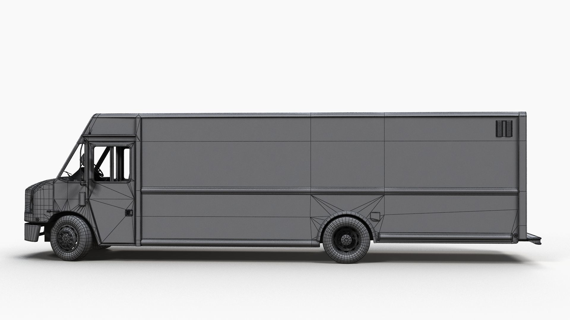 3D model Freightliner step van VR / AR / low-poly | CGTrader