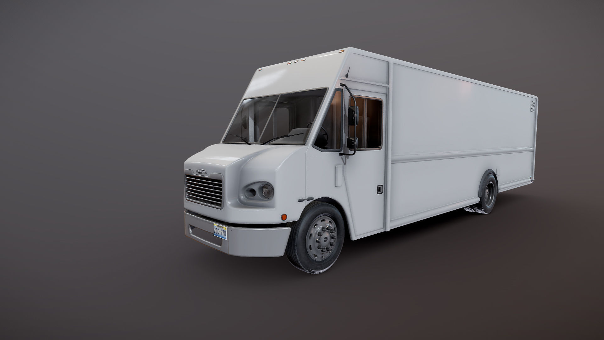 3D model Freightliner step van VR / AR / low-poly | CGTrader